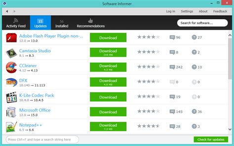 ابزاری رایگان جهت اطلاع از نسخه جدید نرم افزارهای نصب شده Software Informer