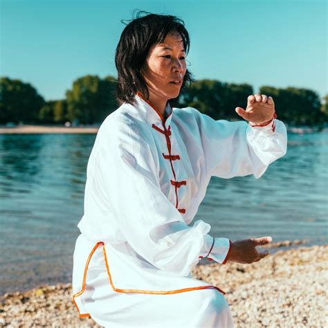 Premium Photo Tai Chi On Lake