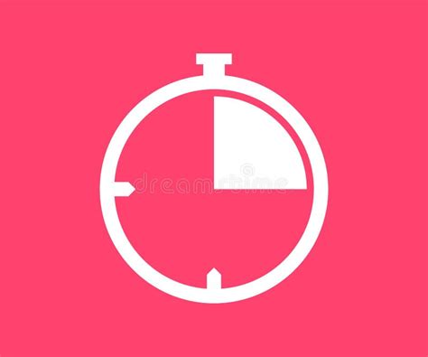 Icono Del Cron metro Ejemplo Del Vector En Estilo Plano Ilustración del