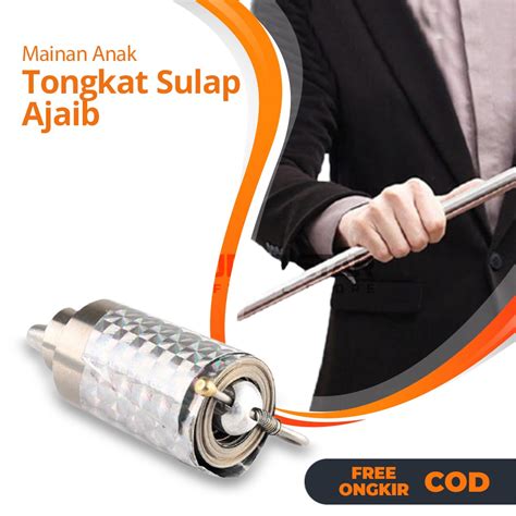 Jual Mainan Anak Tongkat Sulap Ajaib Stainless Steel Appearing Metal