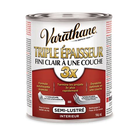 Triple Thick Varnish Clear Semi Gloss 946 Ml From Varathane Bmr