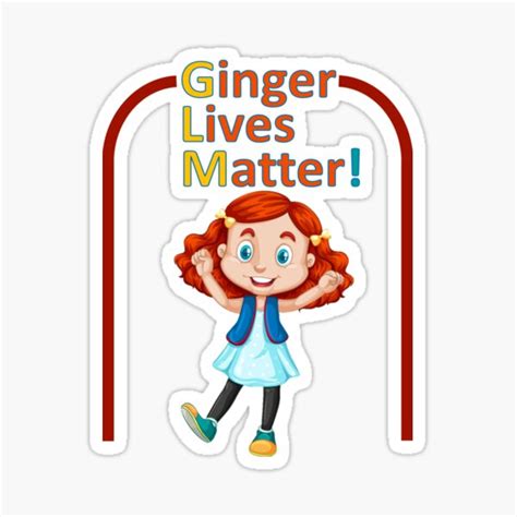 Ginger Lives Matter Stickers Redbubble