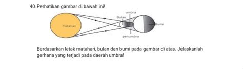 Ujian Nasional Berdasarkan Letak Matahari Bulan Dan Bumi Pada Gambar