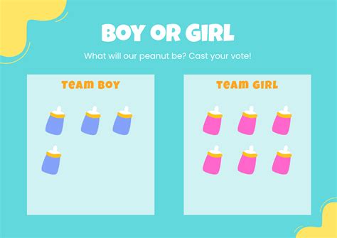 Free Gender Reveal Tally Chart Template To Edit Online