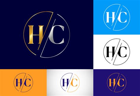 Initial Letter H C Logo Design Vector Graphic By Makhondesign · Creative Fabrica