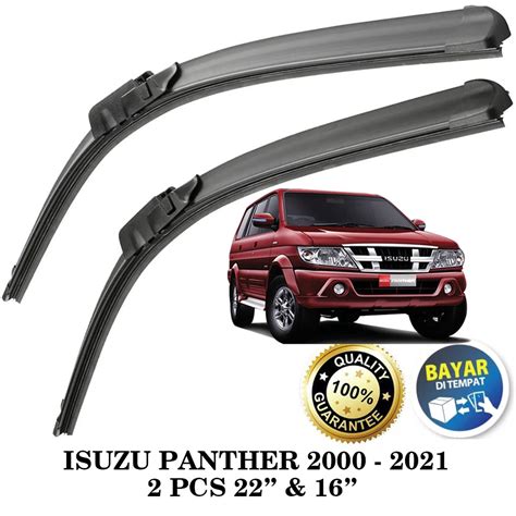 Jual Wiper Frameless Full Karet Anti Baret Isuzu Panther Kotak Panther