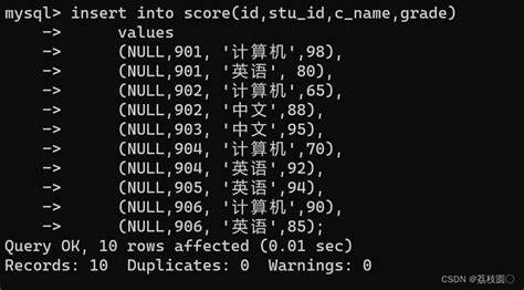 Mysql第四天（多表查询） Csdn博客