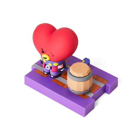 Brawl Stars X Bt21 Edgar Tata Buildable Figurine Line Friends
