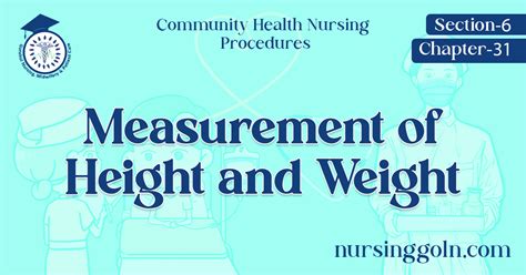 Measurement Of Height And Weight Nursing And Midwifery Gurukul Goln