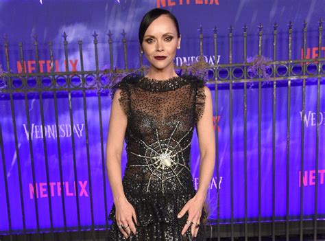 Christina Ricci Wears Gothic Glam Rodarte Dress At ‘wednesday Launch