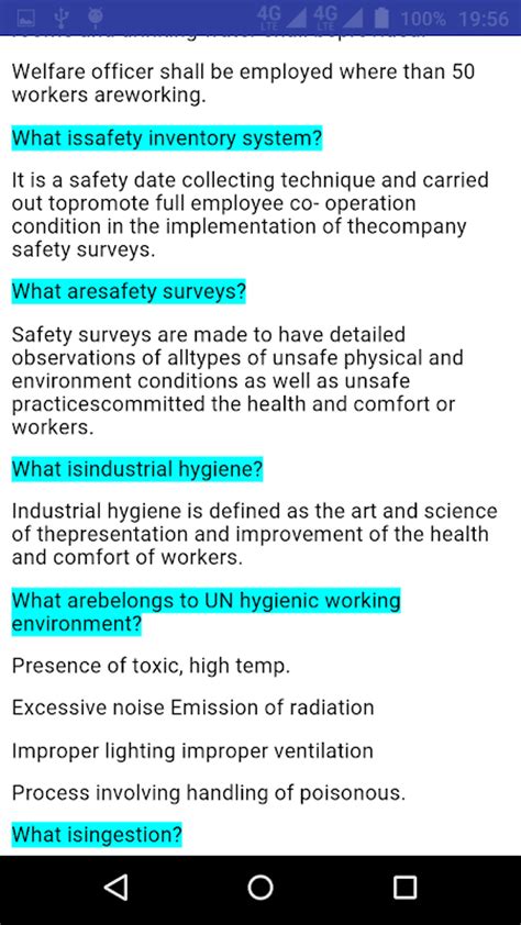 Safety Iosh Osha Questions And Answers Apk For Android Download