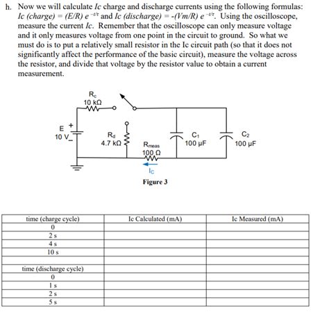 Solved H Now We Will Calculate Ic Charge And Discharge Chegg Com