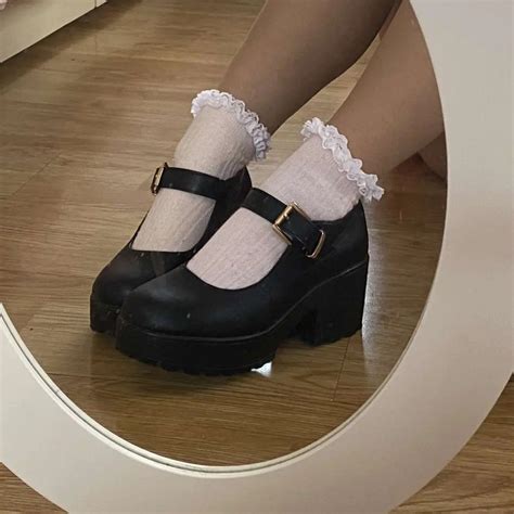 Coquette Mary Janes Sapatos Punk Sapatos Para Garotas Sapatos De Grife