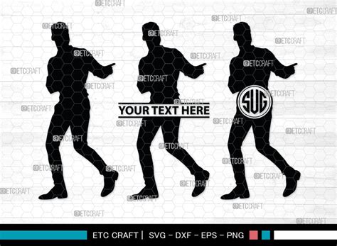 Man Walking Monogram Man Walking Silhouette Man Walking Svg Man Svg