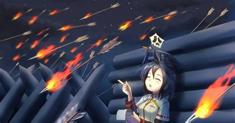 Pixivファンタジアfk 【pffk】矢雨の夜【月詠川の戦い】 水月風喃のイラスト Pixiv