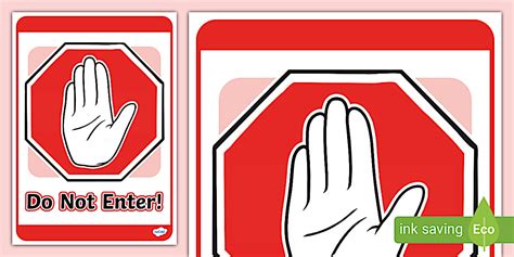 Do Not Enter Display Poster ティーチャーメイド