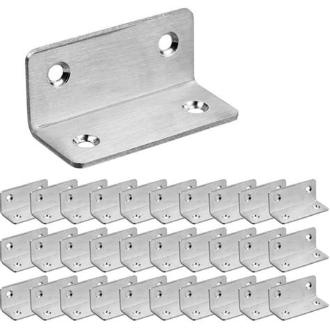 Lot de 30 Équerre d assemblage Renforcée Inox60x25x25mm Aicer Plaque