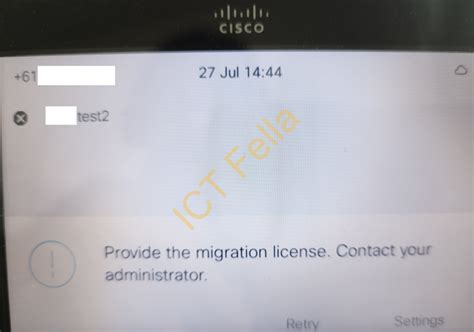 How To Fix The Provide The Migration License” Error On Cisco Webex Phone Ict Fella