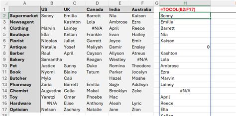 How To Use The Tocol And Torow Functions In Microsoft Excel