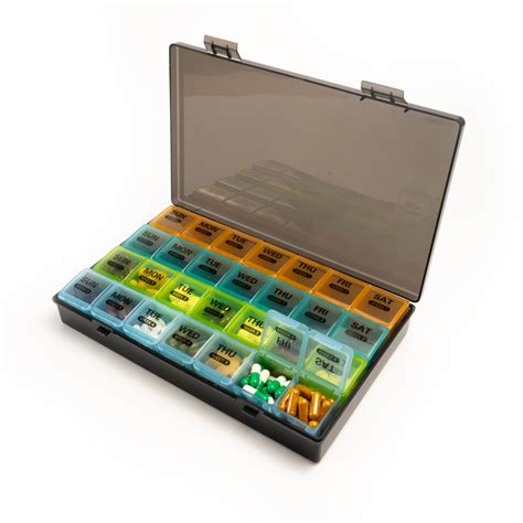 Monthly Pill Organiser 4 Weeks Pill Box