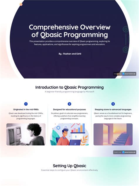 Qbasic Programming Presentation Analysis Pdf
