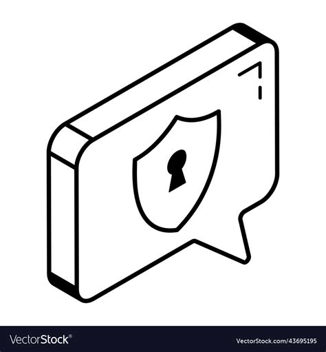 An Encrypted Chat Line Icon Download Royalty Free Vector