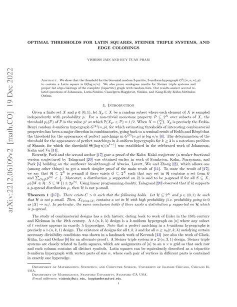Optimal Thresholds For Latin Squares Steiner Triple Systems And Edge