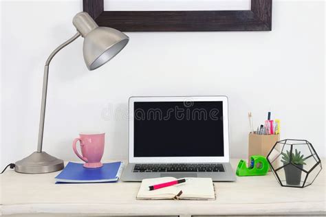 Empty Laptop Screen Mockup Template Laptop Display Stock Image Image