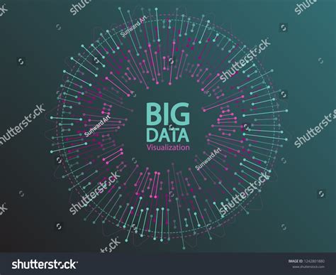 Big Data Visualization Concept Vector Circle 스톡 벡터로열티 프리 1242801880 Shutterstock