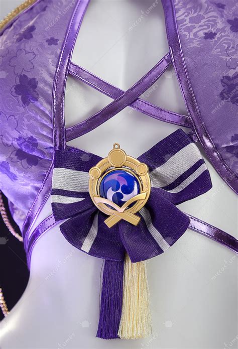 Raiden Shogun Cosplay Sexy Dancer Style Lingerie Set Genshin Impact Cosplay Costume Top