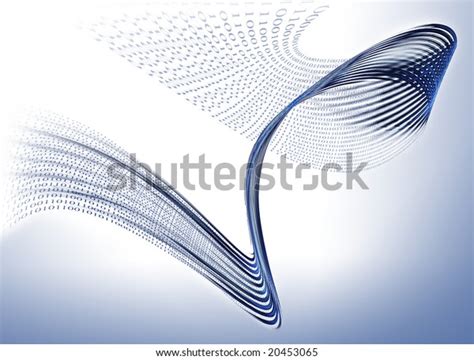 Internet Concept Binary Code Data Flow Stock Illustration 20453065