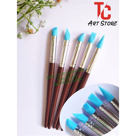 Cọ Silicon Dùng Keo Chặn Màu Bút Silicon Tạo Hình Đất Sét Bộ Cây Shopee Việt Nam