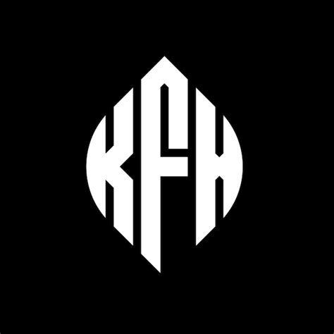 Kfx Design De Logotipo De Letra De Círculo Com Forma De Círculo E