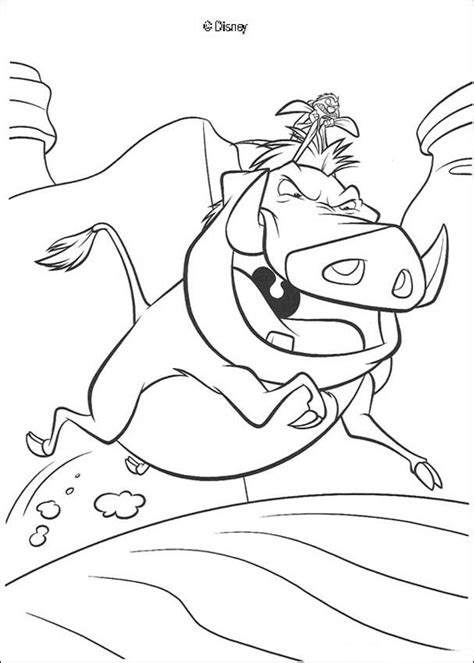 Lion King Timon And Pumbaa Drawing