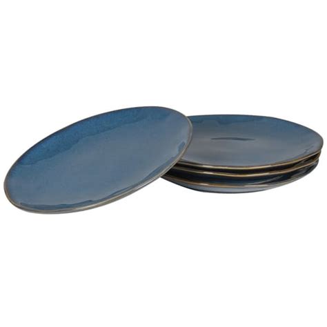 Blue Stoneware Dinner Plates House Of Lights