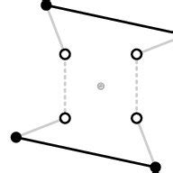 A Non Convex Shape And Two Drawings Of Its Edge Graph With Metric Download Scientific Diagram