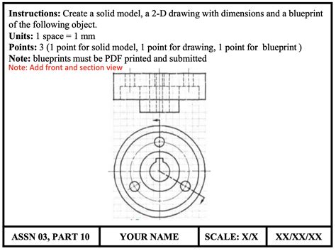 Solved Instructions Create A Solid Model A D Drawing Chegg