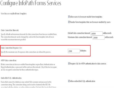 The Amount Of Data That Was Returned By A Data Connection Has Exceeded
