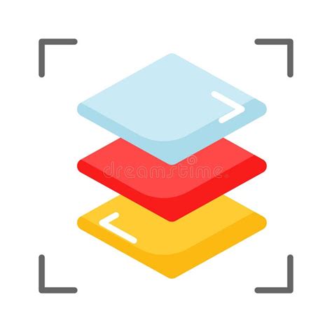 Arrangement Things On Layers Three Layers Stacked On Top Of Each Other Layers Vector Design