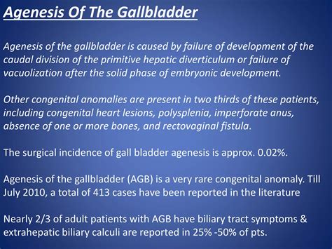 Gall Bladder And Biliary Tract Anomalies And Variants Pptx