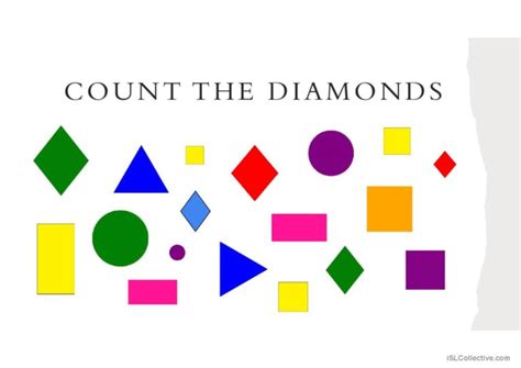 Counting Shapes 2 Vocabulary Flashca… English Esl Powerpoints