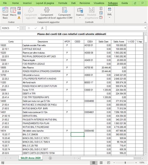 Import Saldi Da Excel Conservare Abbinamenti Tra Due Piani Dei Conti GB