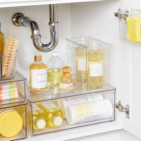 Mdesign Plastic Stackable Kitchen Pantry Storage Organizer