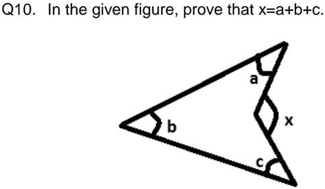 Solved In The Given Figure Prove That X A B C Q In The Given Figure