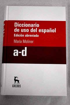 Libro Diccionario de uso del Español a d De Moliner María Buscalibre