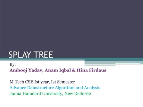 Splay Tree Pptx