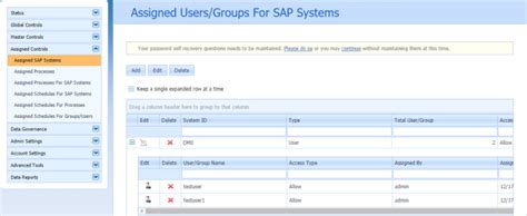 Assign Sap Systems Process Runner
