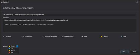 how to create a custom alert with an email notification