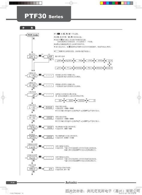 Autonics标准压力变送器ptf30系列