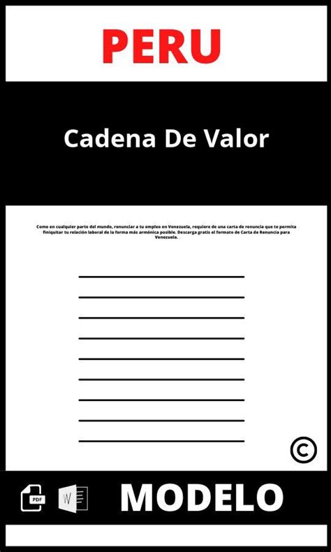 Modelo De Cadena De Valor 2026